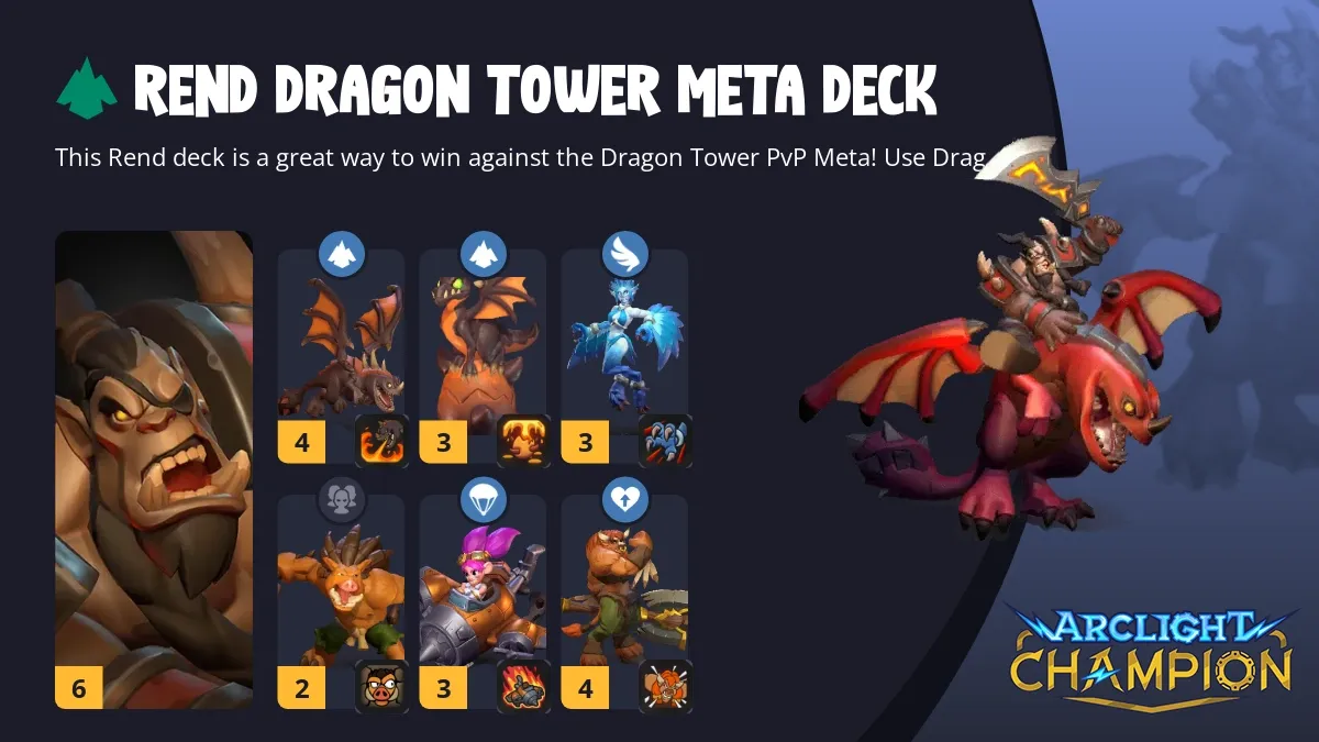 Warcraft Rumble Build - Rend Dragon Tower Meta Deck