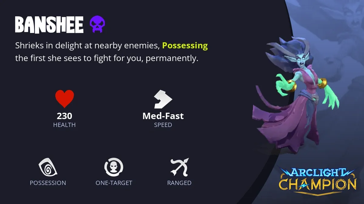 Warcraft Rumble Banshee Mini - Arclight-Champion.com