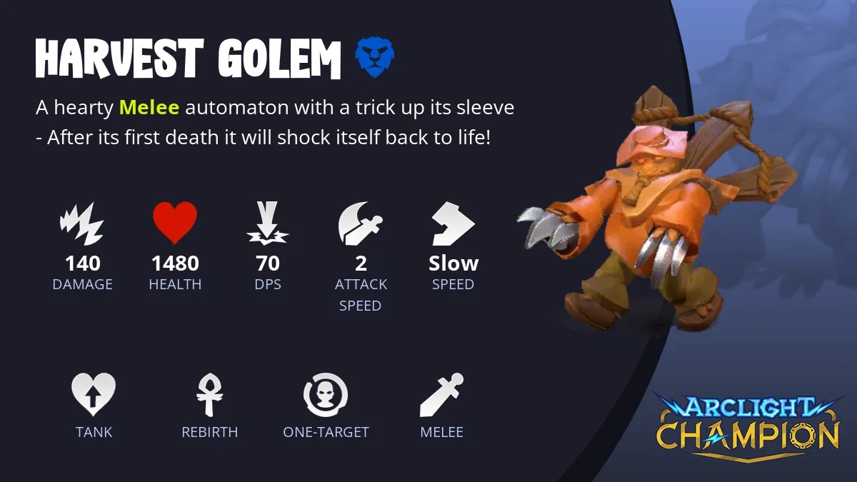 Warcraft Rumble Harvest Golem Mini - Arclight-Champion.com