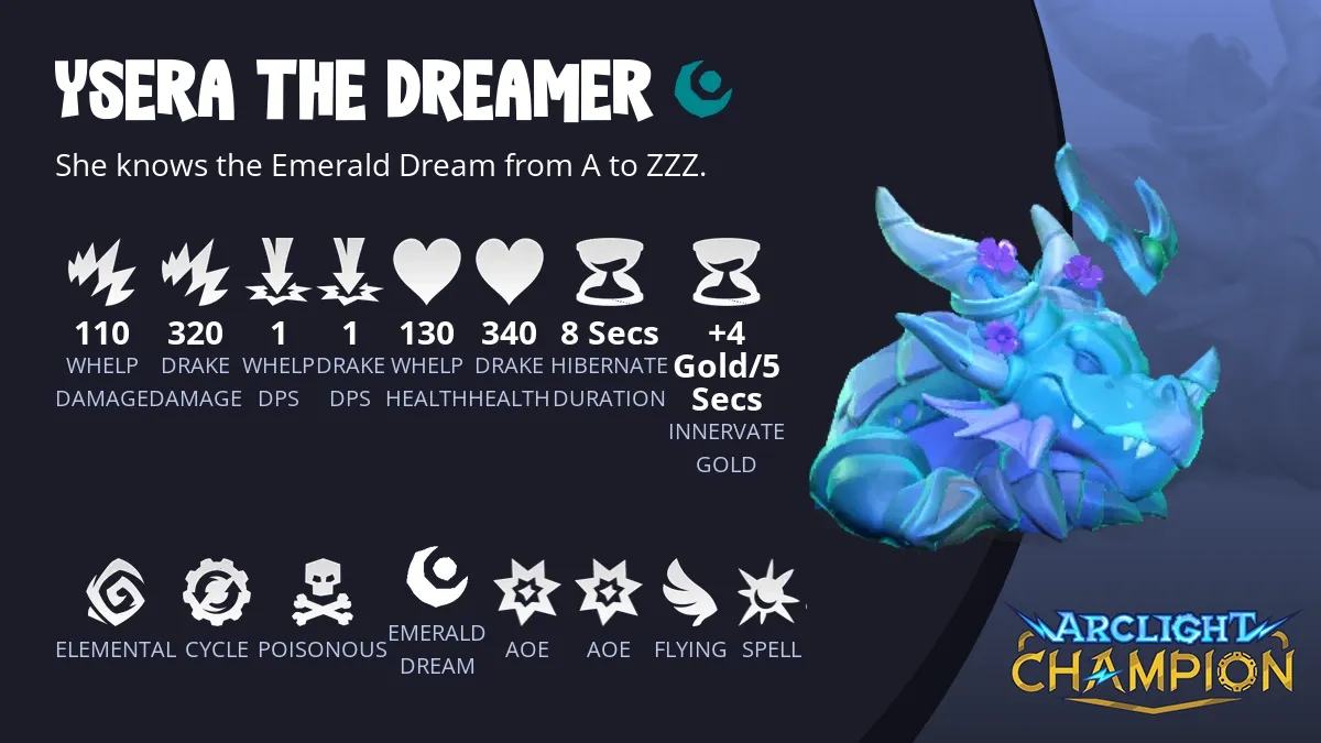 Warcraft Rumble Ysera the Dreamer Mini - Arclight-Champion.com