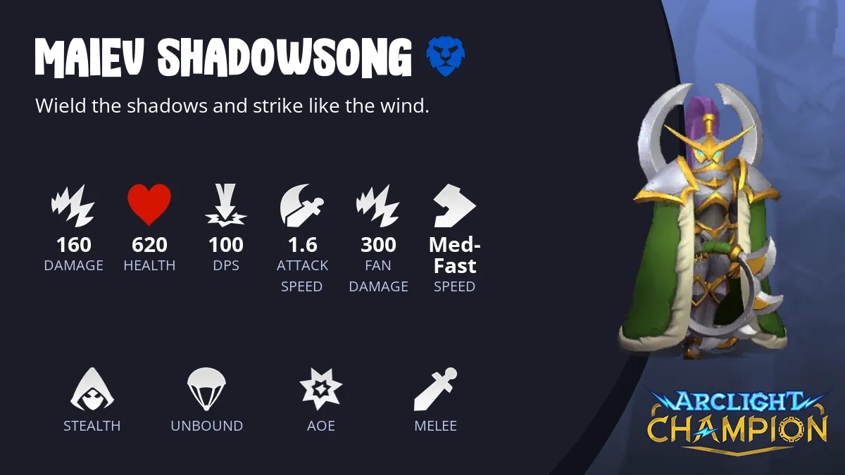 Warcraft Rumble Maiev Shadowsong Mini - Arclight-Champion.com